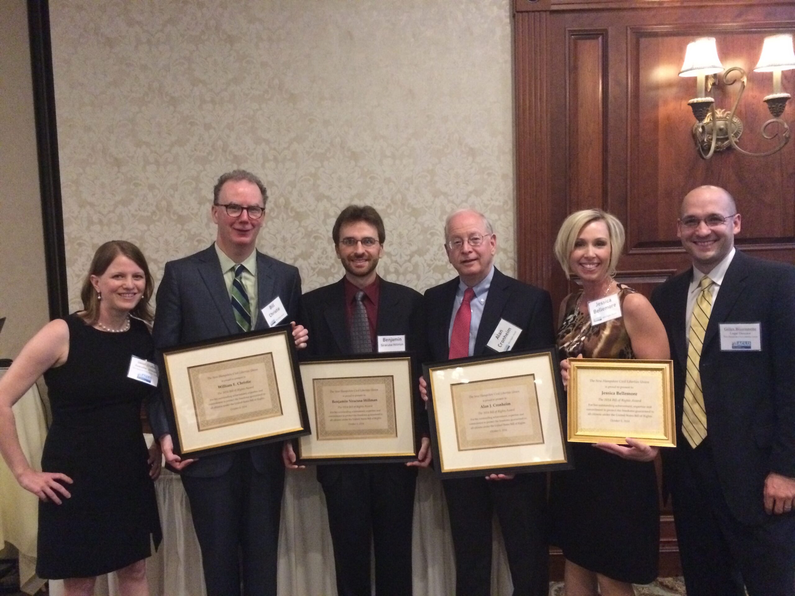 28th Annual Bill of Rights Awards Dinner - ACLU of New Hampshire