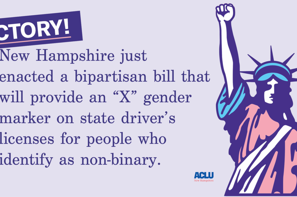 It's official: New Hampshire will offer an "X" gender marker for state ...